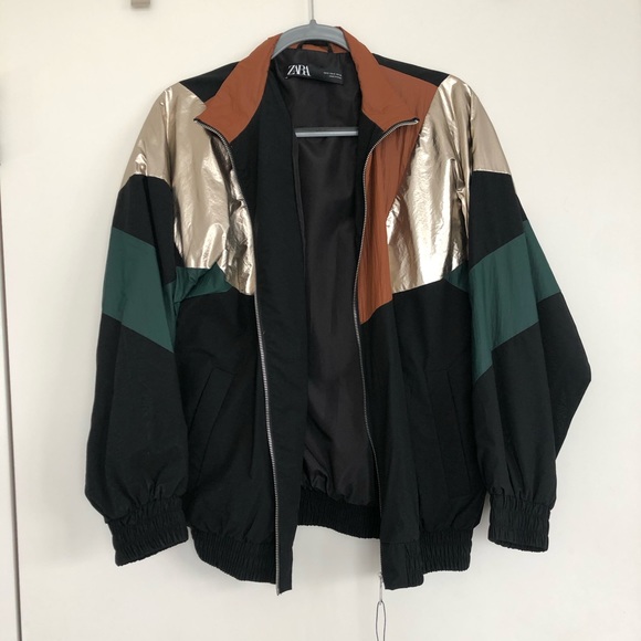 Zara | Jackets & Coats | Zara Color Block Jacket | Poshmark